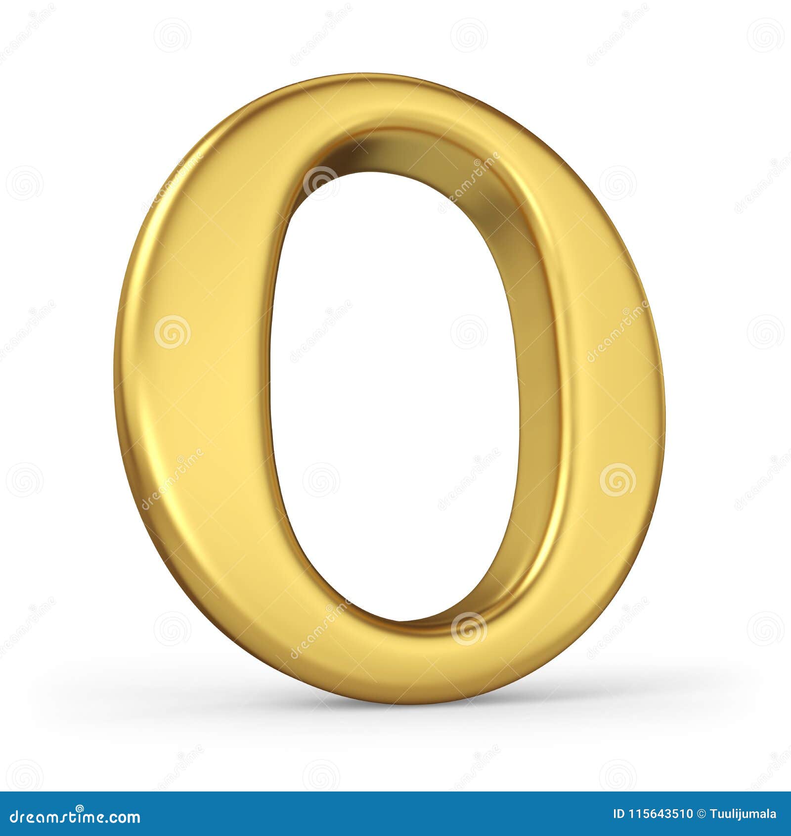 Letra O Del Oro Aislada En Blanco Stock de ilustración - Ilustración de ...