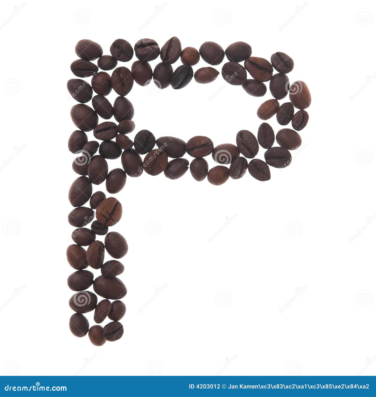 Letra p do café foto de stock. Imagem de texto, fonte - 4203012