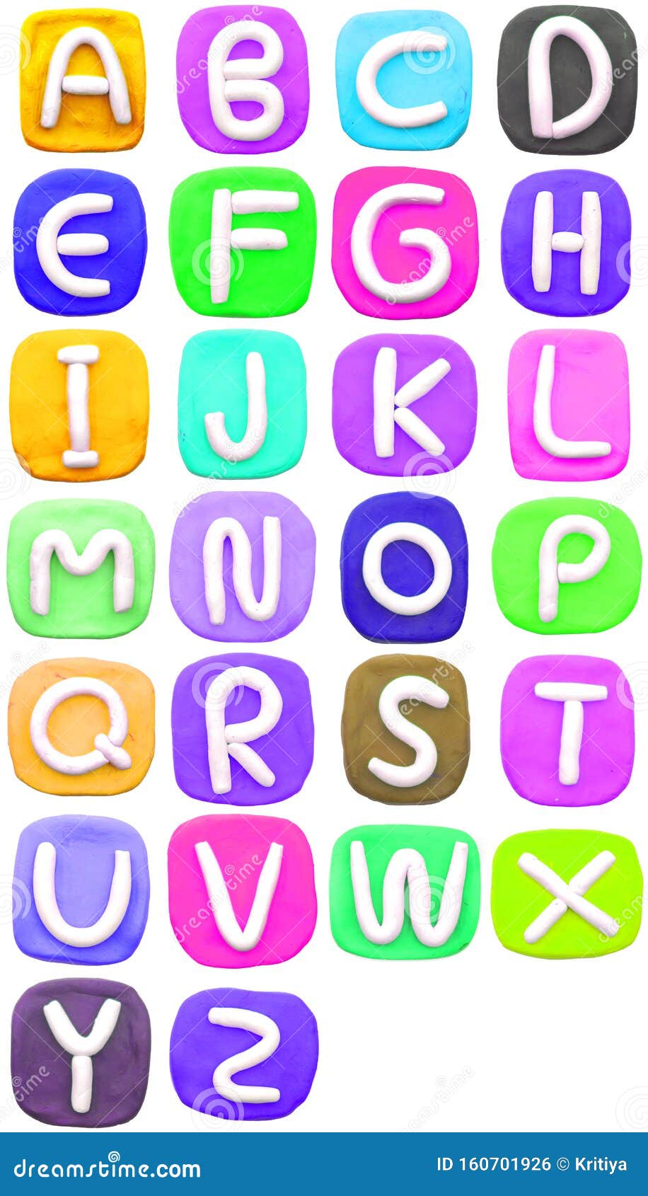 Letra Plastica Colorida a-z Stock de ilustración - Ilustración de ...