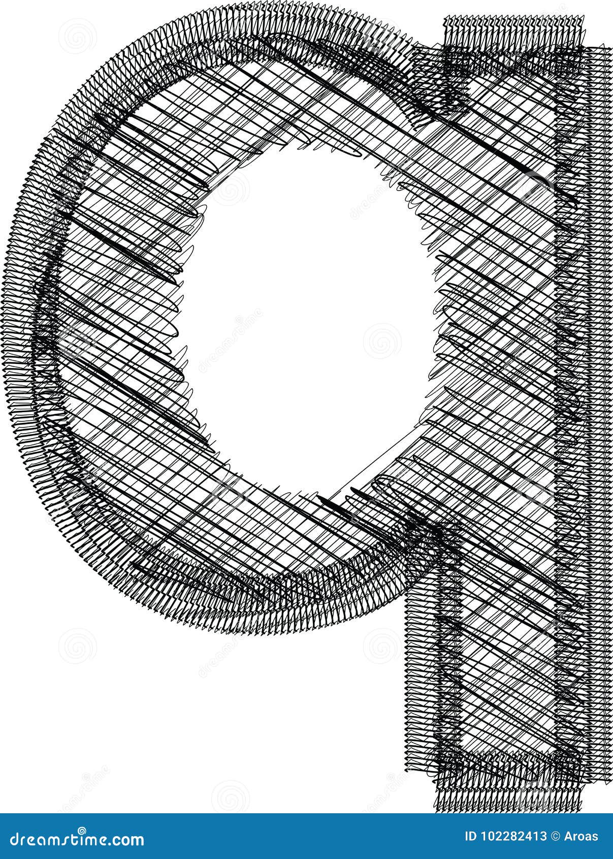 LETRA Q Del Ejemplo De La Fuente Ilustración del Vector - Ilustración ...