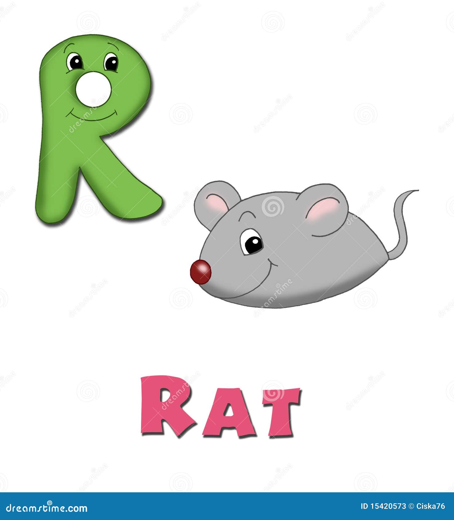 Letra R ilustração stock. Ilustração de cartoon, isolado - 15420573