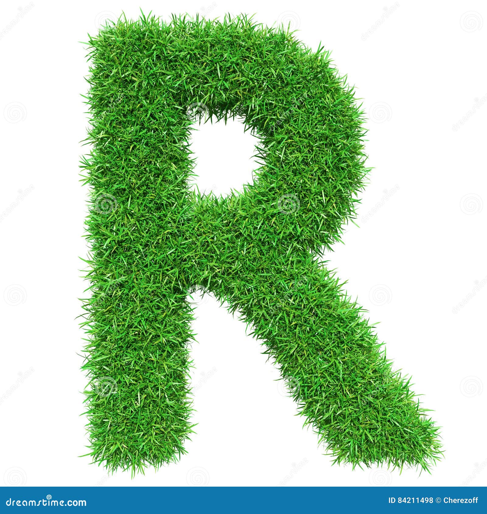 Letra R de hierba verde stock de ilustración. Ilustración de caso ...