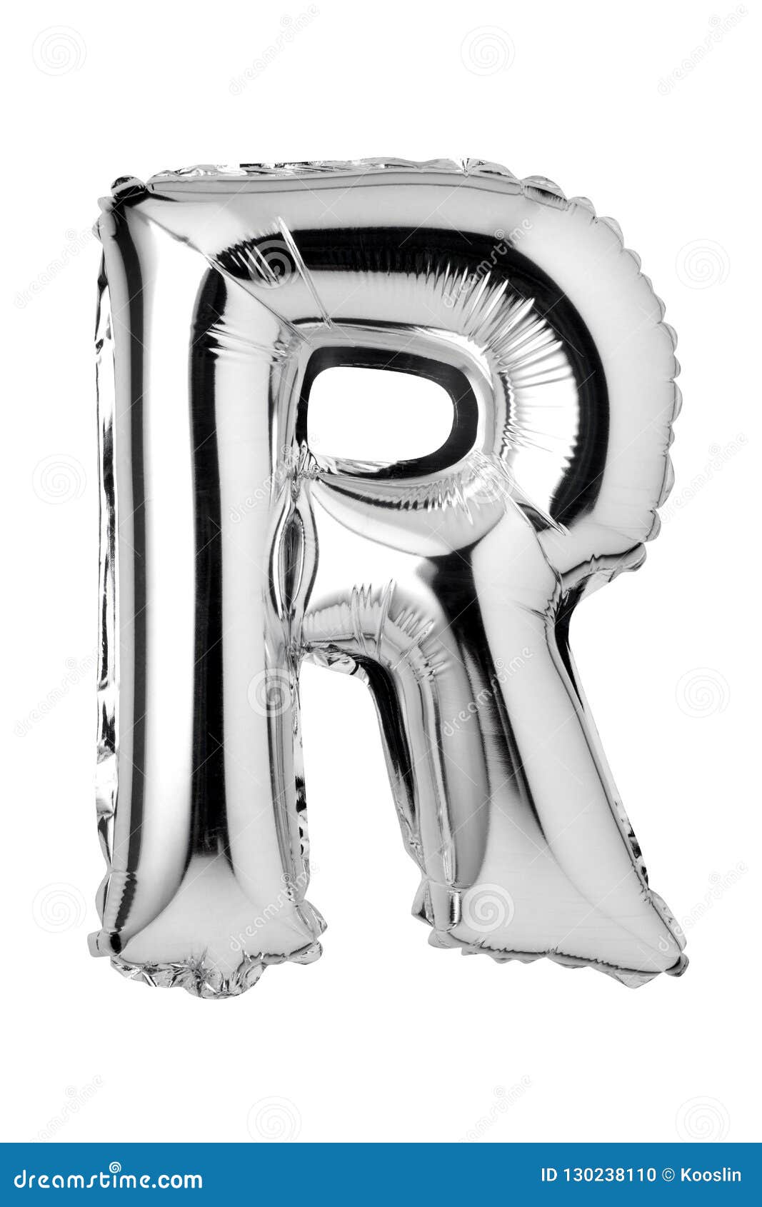 Letra R del globo de plata foto de archivo. Imagen de partido - 130238110