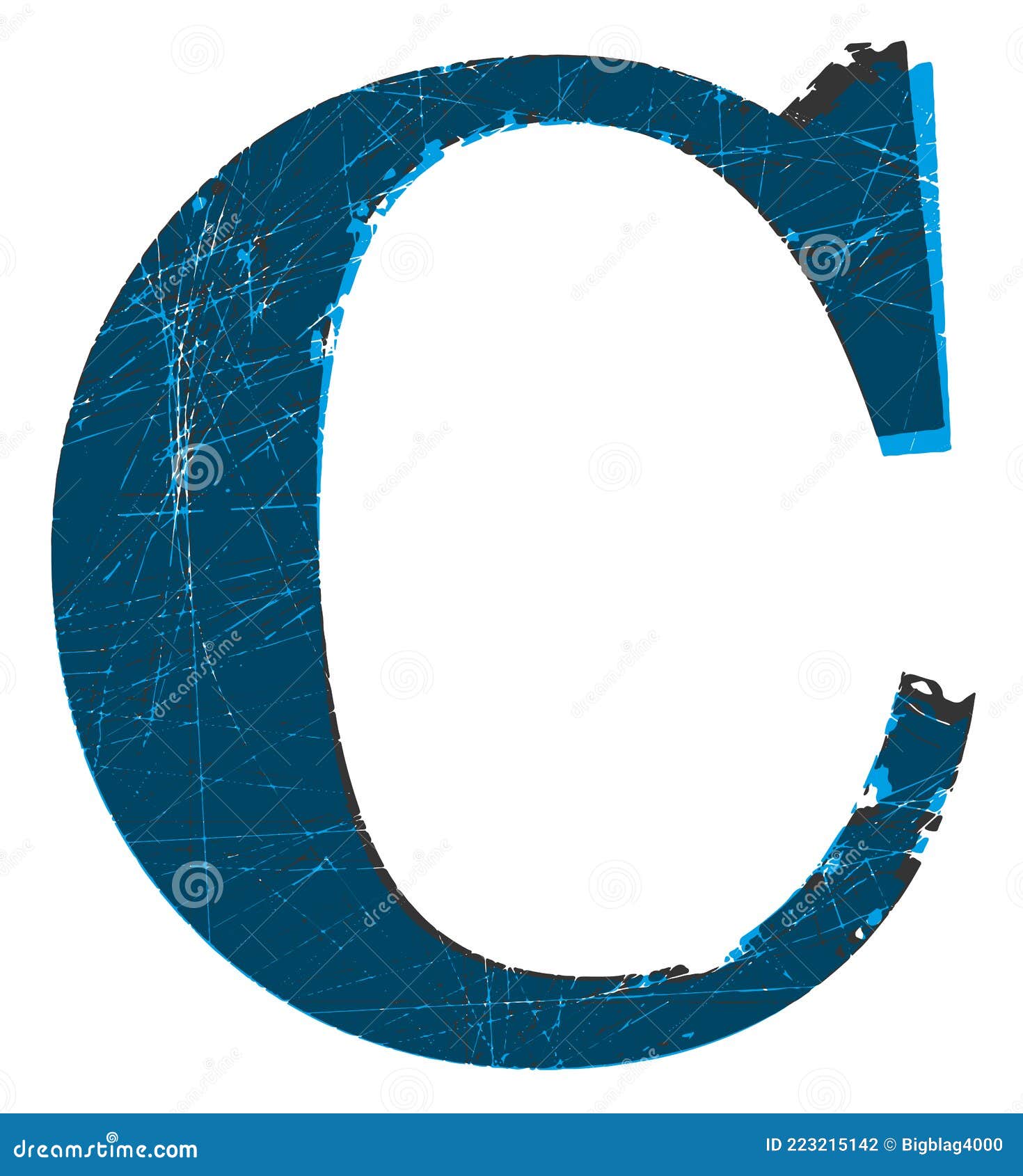 Letra riscada alternada. ilustração stock. Ilustração de colheita ...