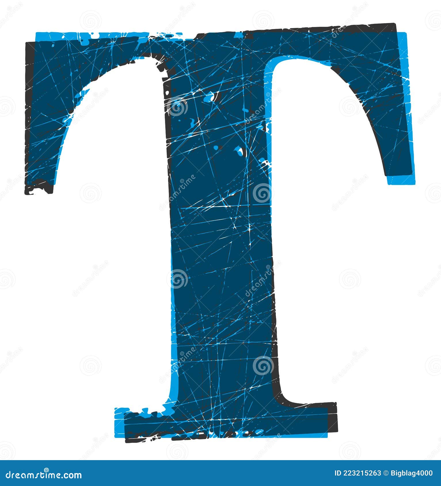 Letra riscada alternada. ilustração stock. Ilustração de colheita ...