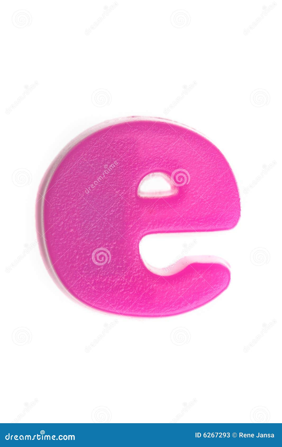 Letra rosada e imagen de archivo. Imagen de color, aislado - 6267293
