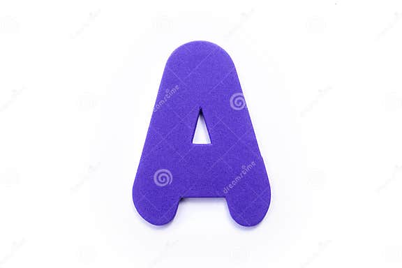 Letra roxa a imagem de stock. Imagem de professor, sinal - 119290981