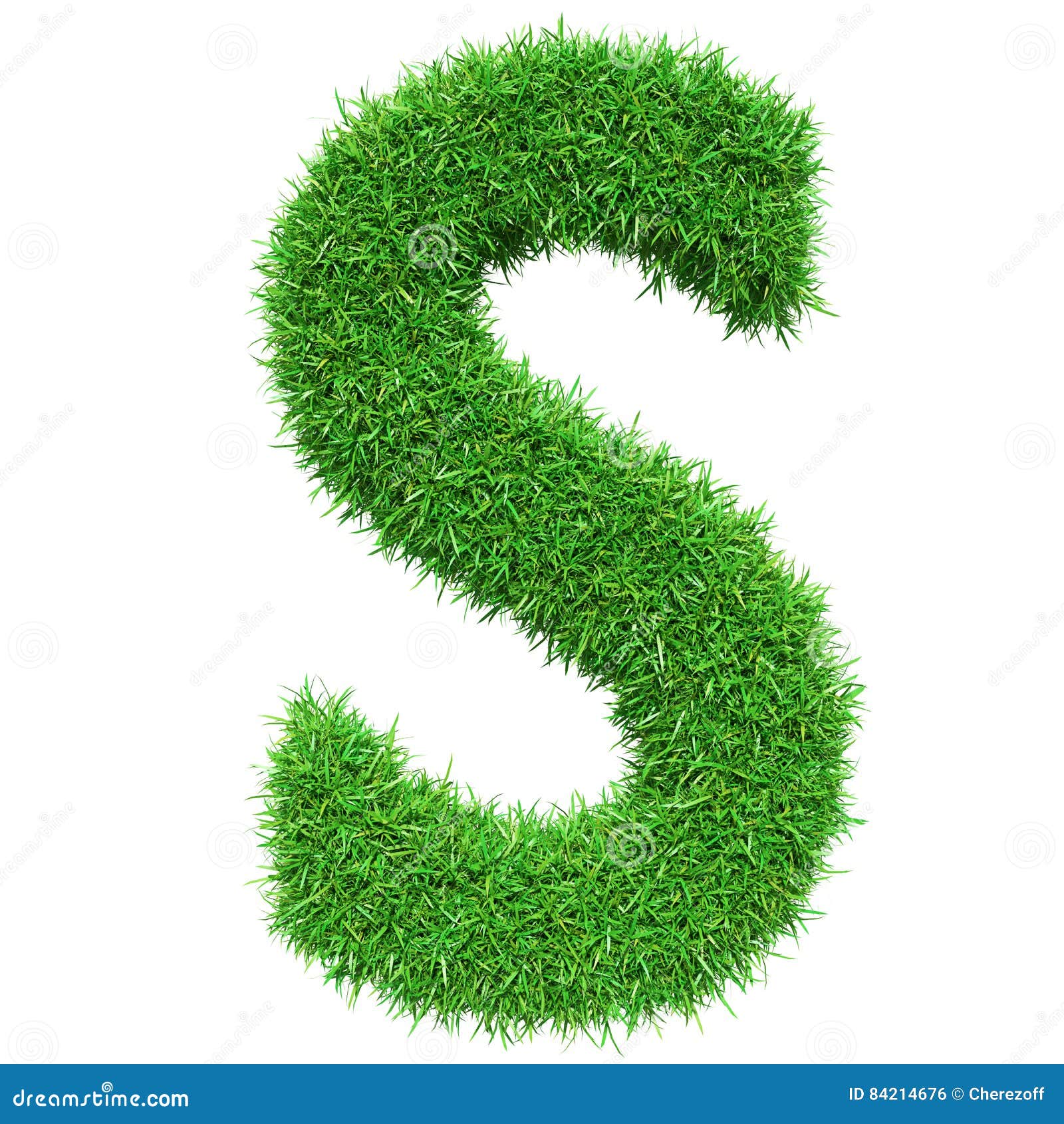 Letra S da grama verde foto de stock. Imagem de gramado - 84214676