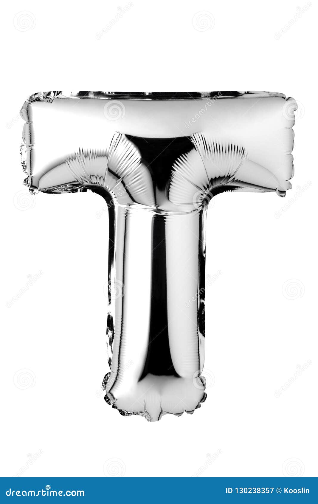 Letra T del globo de plata imagen de archivo. Imagen de elemento ...