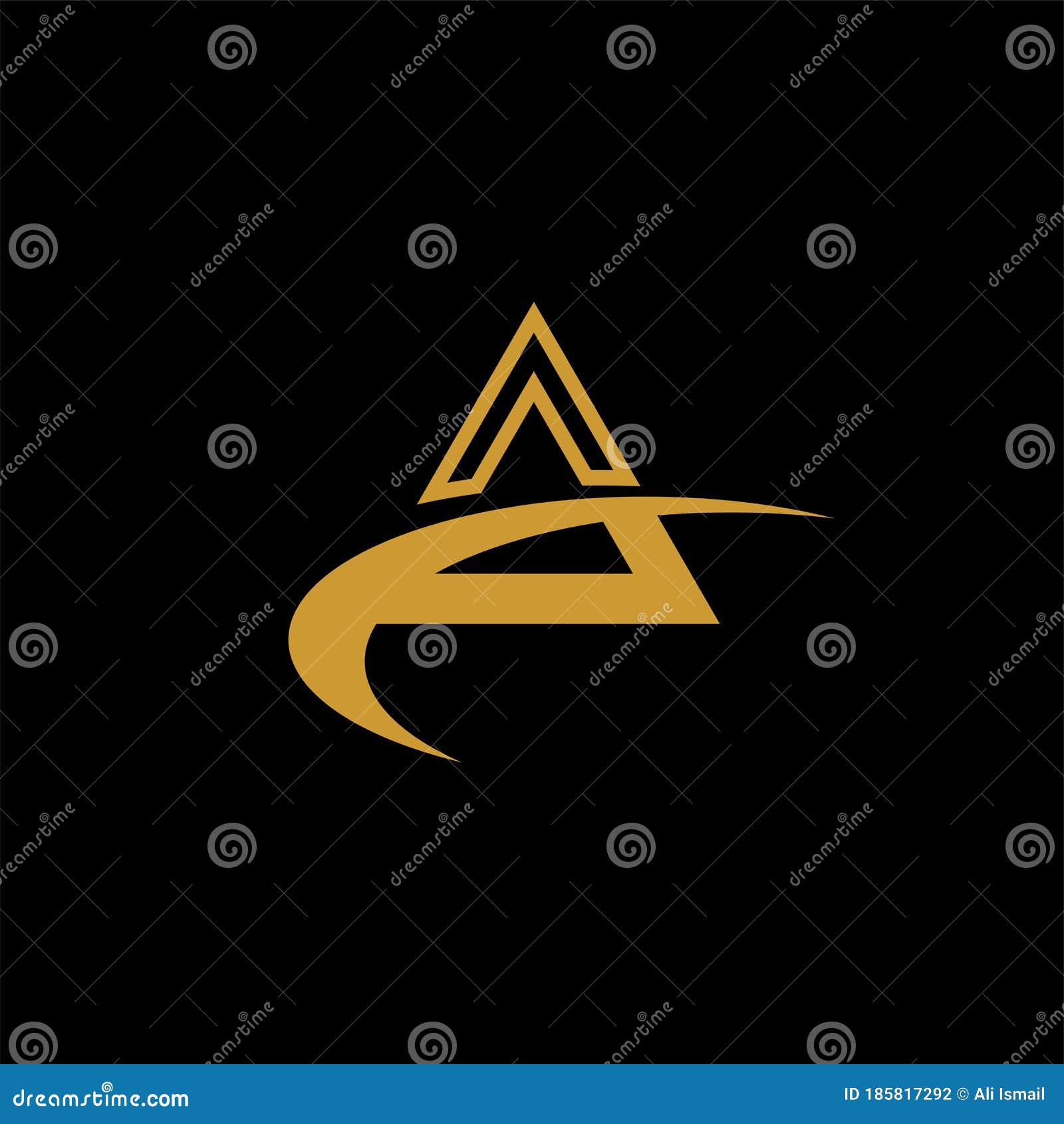 Letra Triangular De Un Logotipo Ilustración del Vector - Ilustración de ...