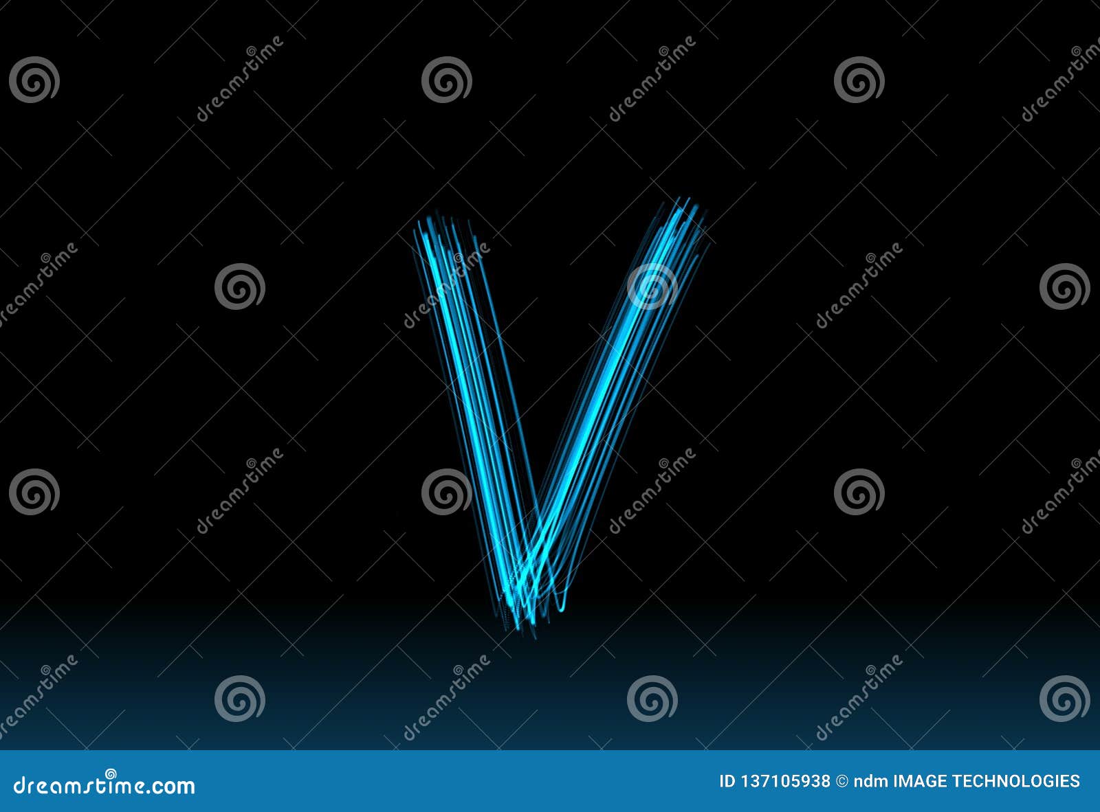 Letra V en fondo negro stock de ilustración. Ilustración de fondo ...