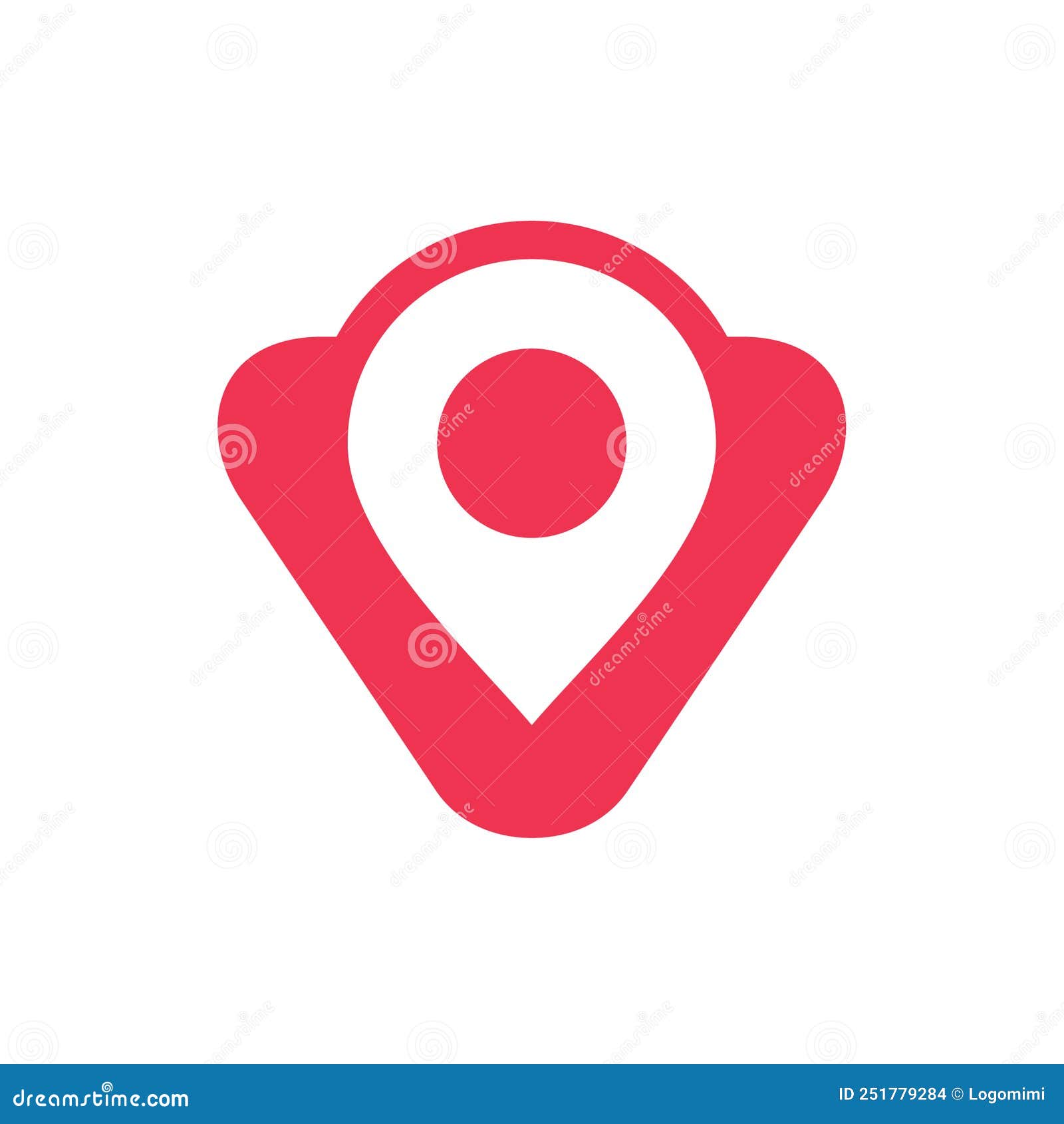 Letra V Mapa Icono De Icono De Icono De Mapa V Ilustración del Vector ...