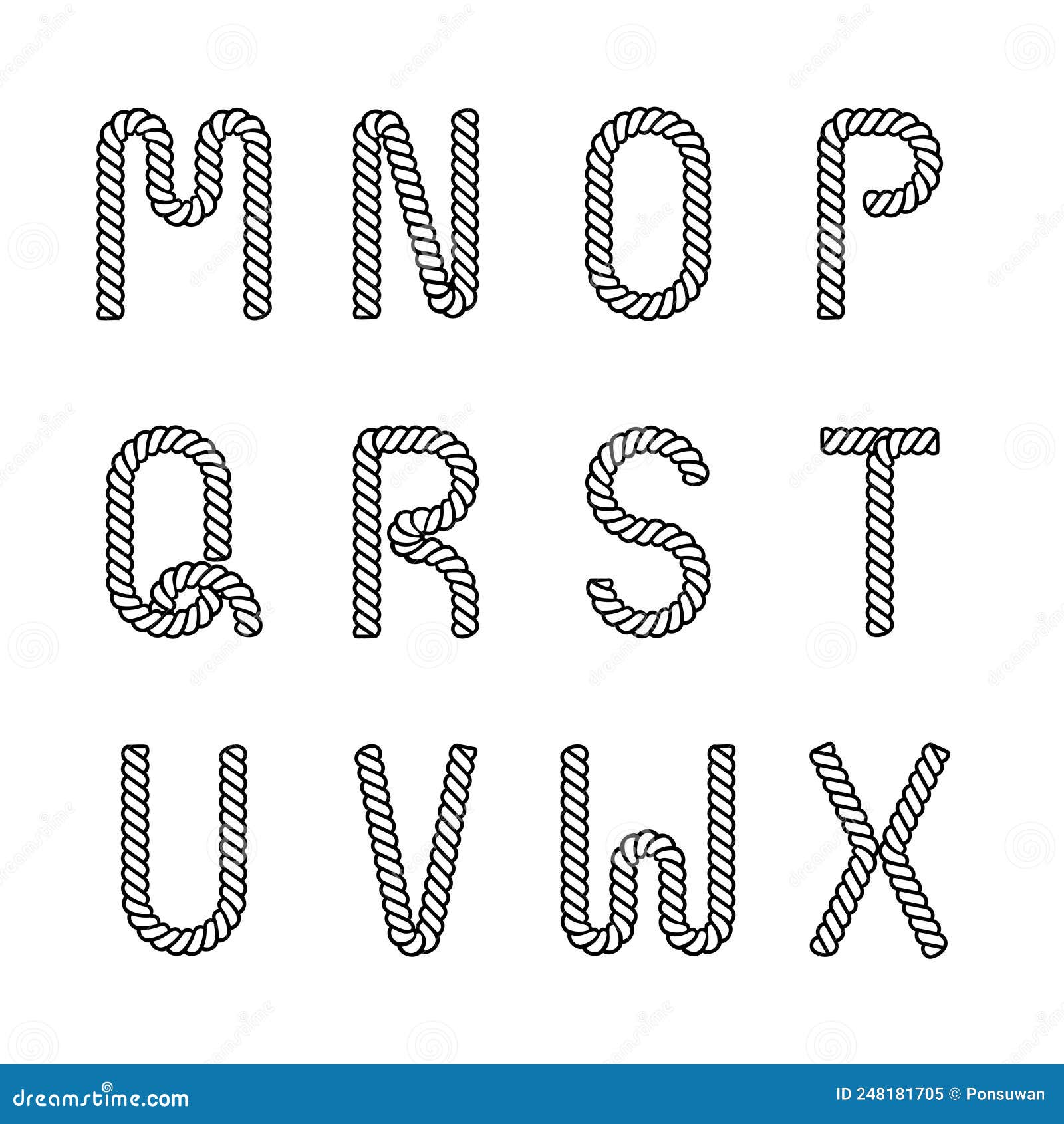 Letra Vectorial De Diseño De Estilo Moderno Ilustración del Vector ...