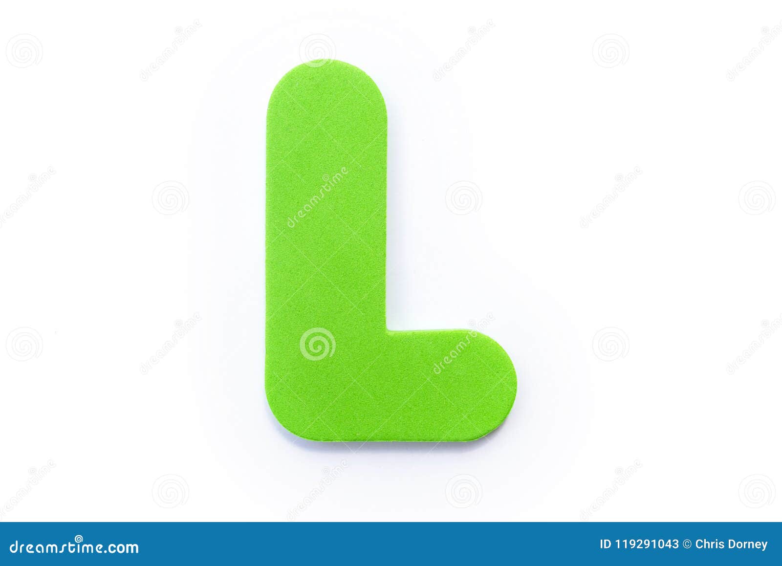 Letra verde L imagen de archivo. Imagen de escolaridad - 119291043