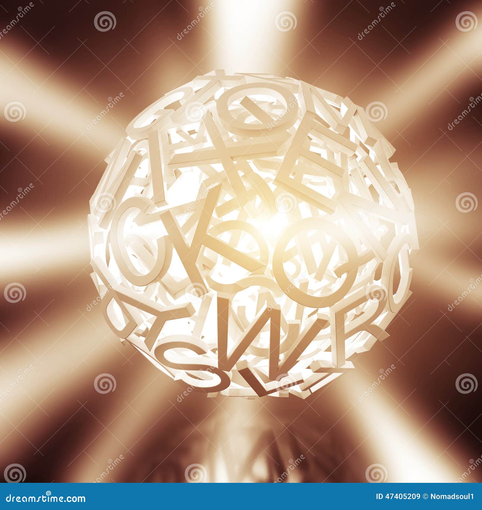 Letras Al Azar Que Forman Una Esfera Imagen de archivo - Imagen de ...