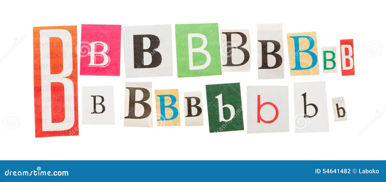 Letras B de los periódicos foto de archivo. Imagen de pedazos - 54641482