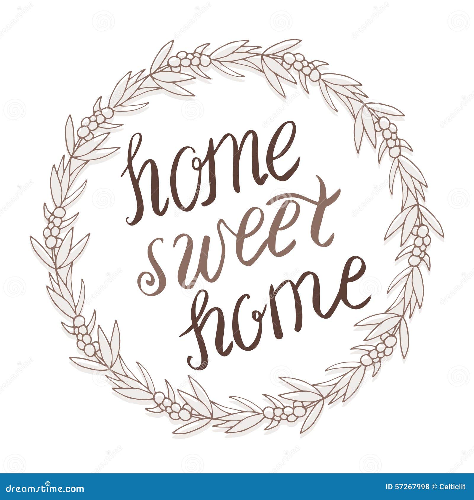 Letras Caseras Dulces Caseras En Guirnalda Ilustración del Vector ...