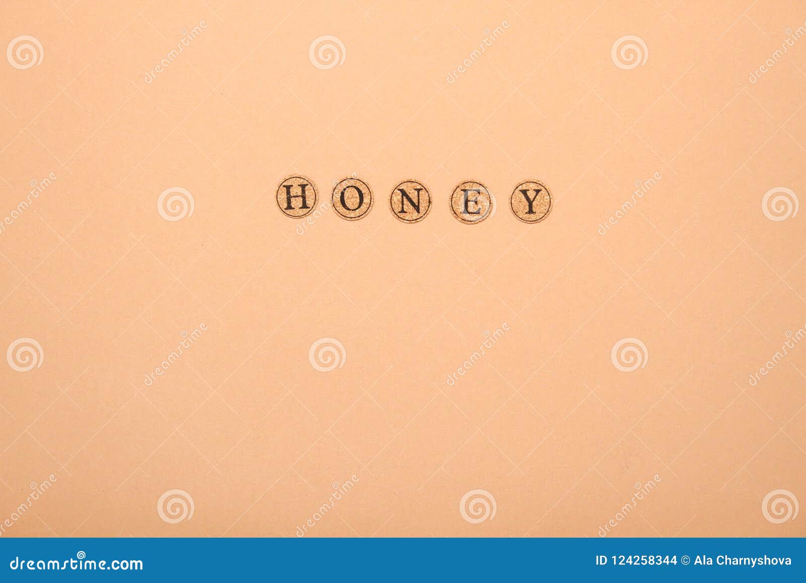 Letras com texto do mel foto de stock. Imagem de gota - 124258344
