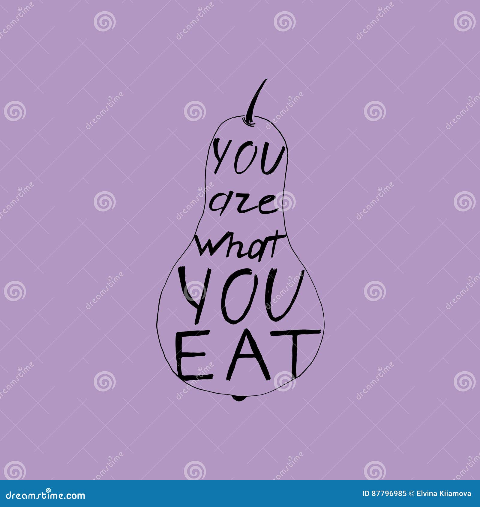 Letras Con La Forma De Una Pera Ilustración del Vector - Ilustración de ...