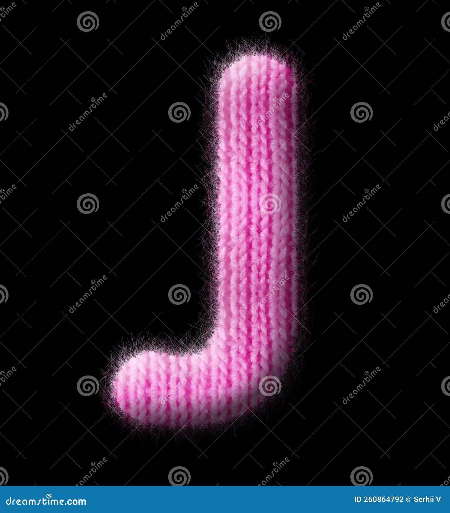 Letras Con Textura De Lana Rosa Stock de ilustración - Ilustración de ...