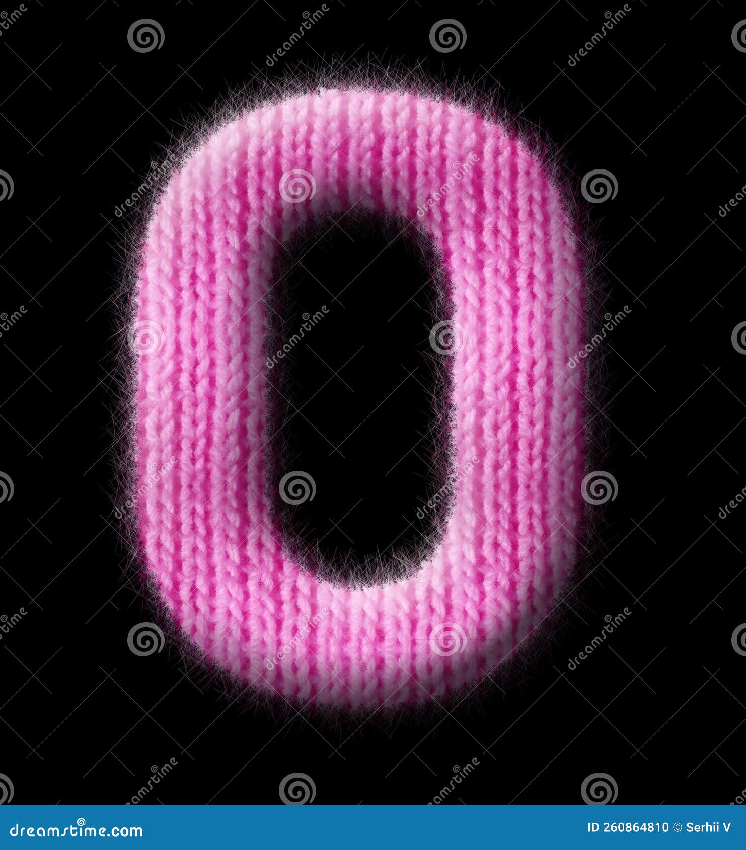 Letras Con Textura De Lana Rosa Stock de ilustración - Ilustración de ...