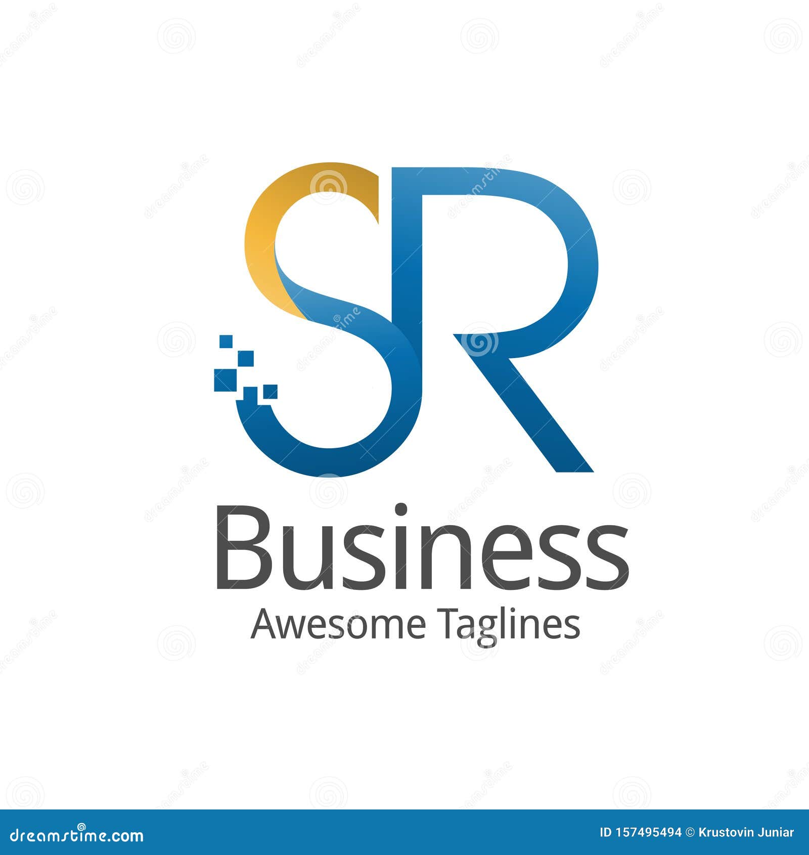 Letras Conectadas Como Logotipo Ilustración del Vector - Ilustración de ...