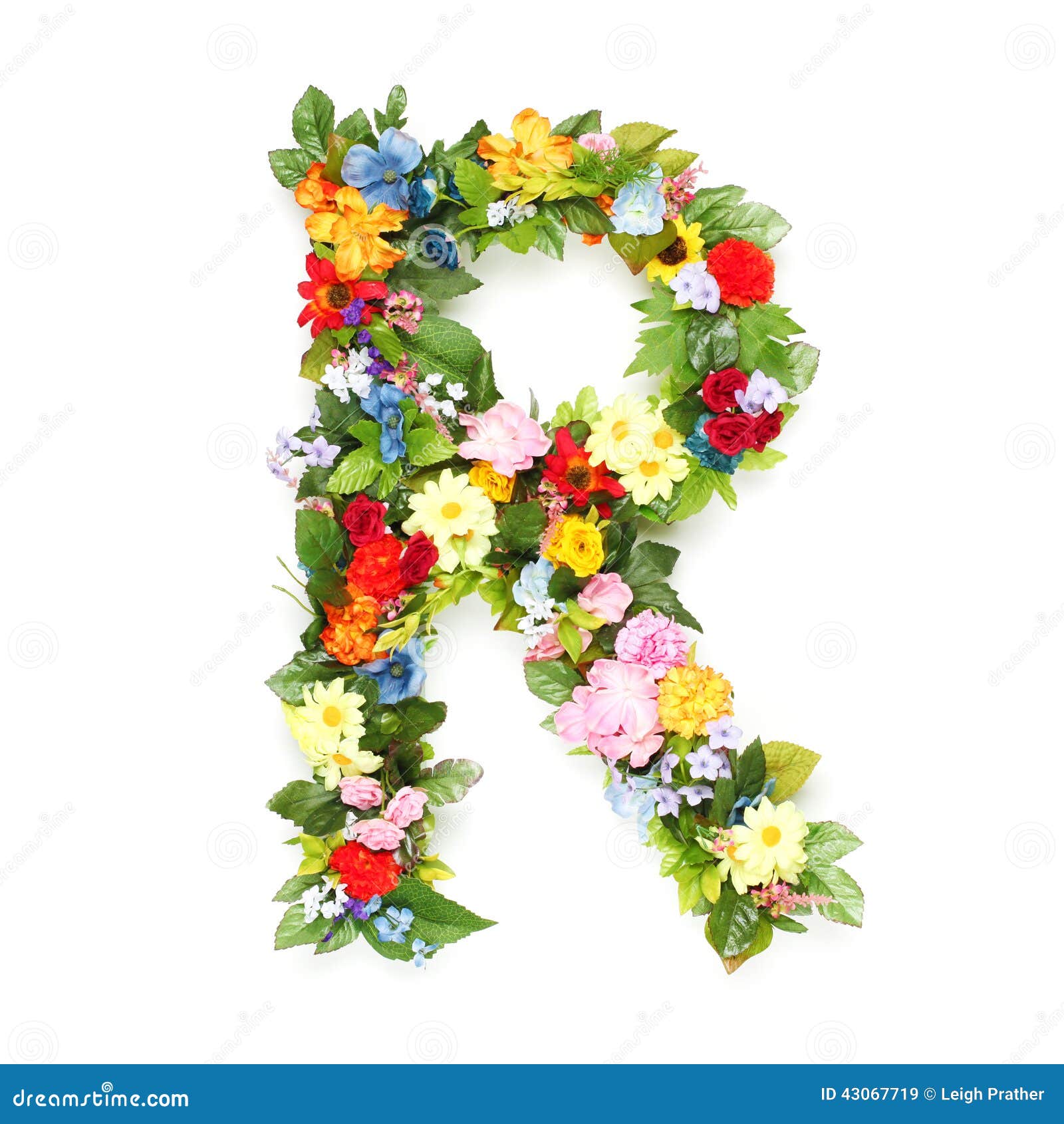 Letras Das Folhas E Das Flores Imagem de Stock - Imagem de jogo, buquê ...