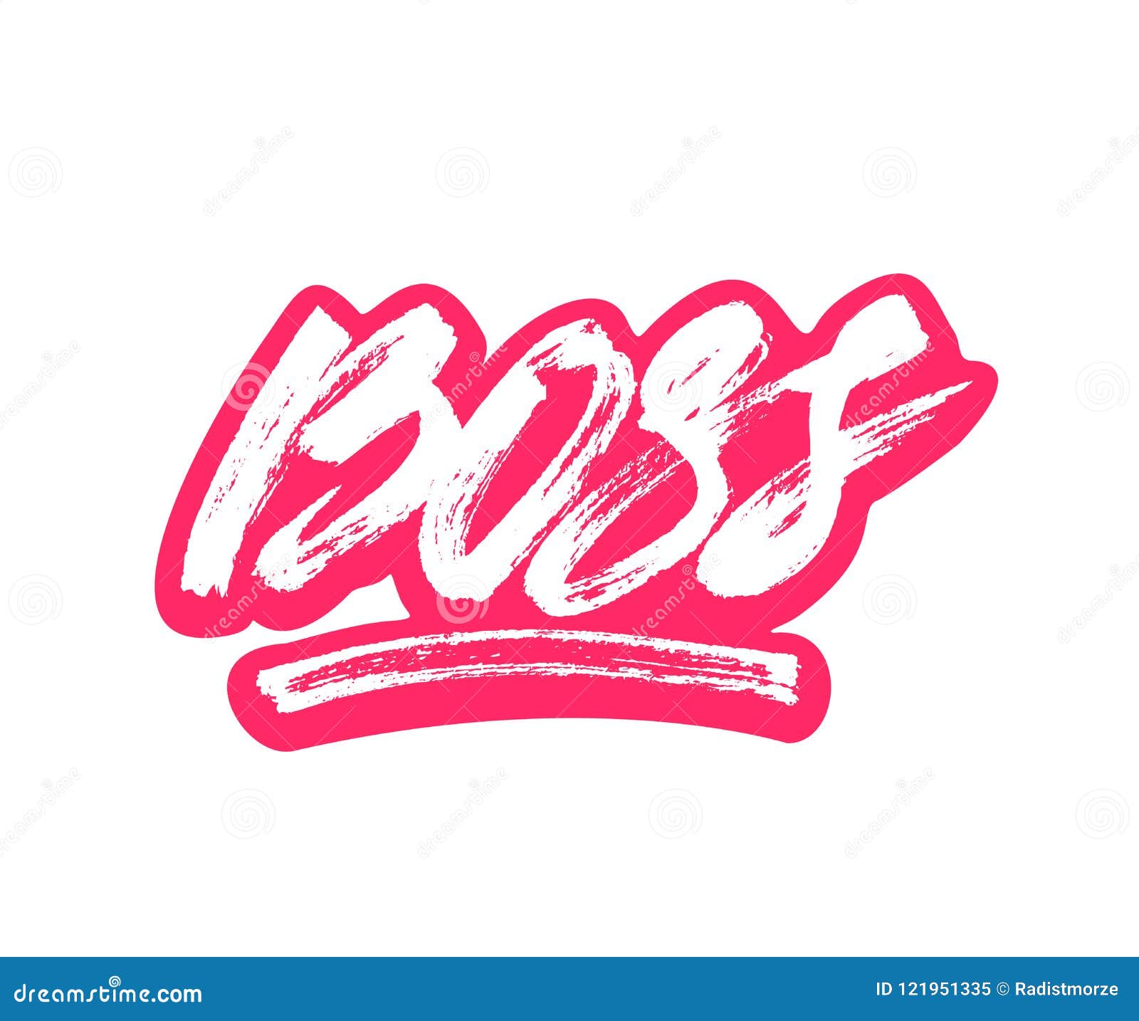 Letras de Boss Handwritten stock de ilustración. Ilustración de mano ...