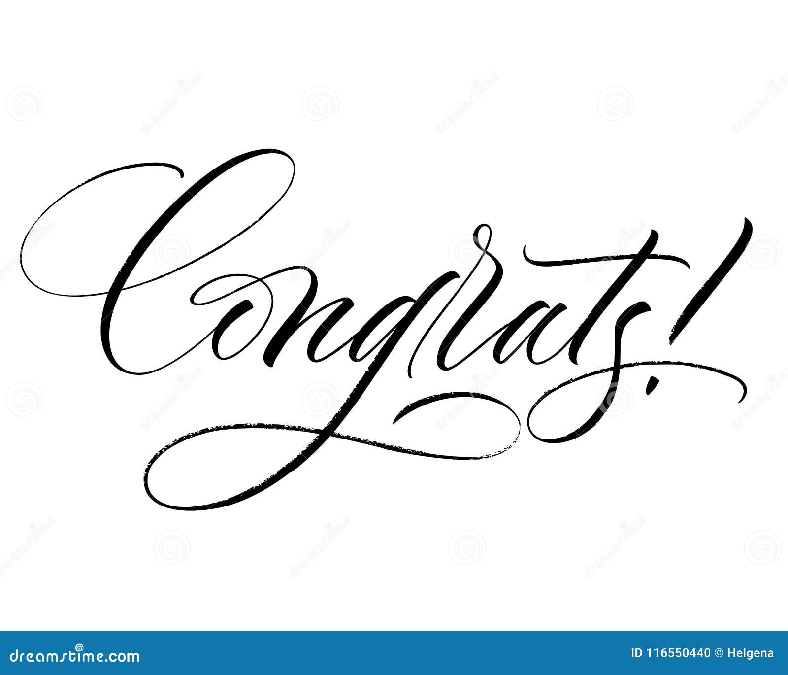 Letras de Congrats ilustración del vector. Ilustración de texto - 116550440