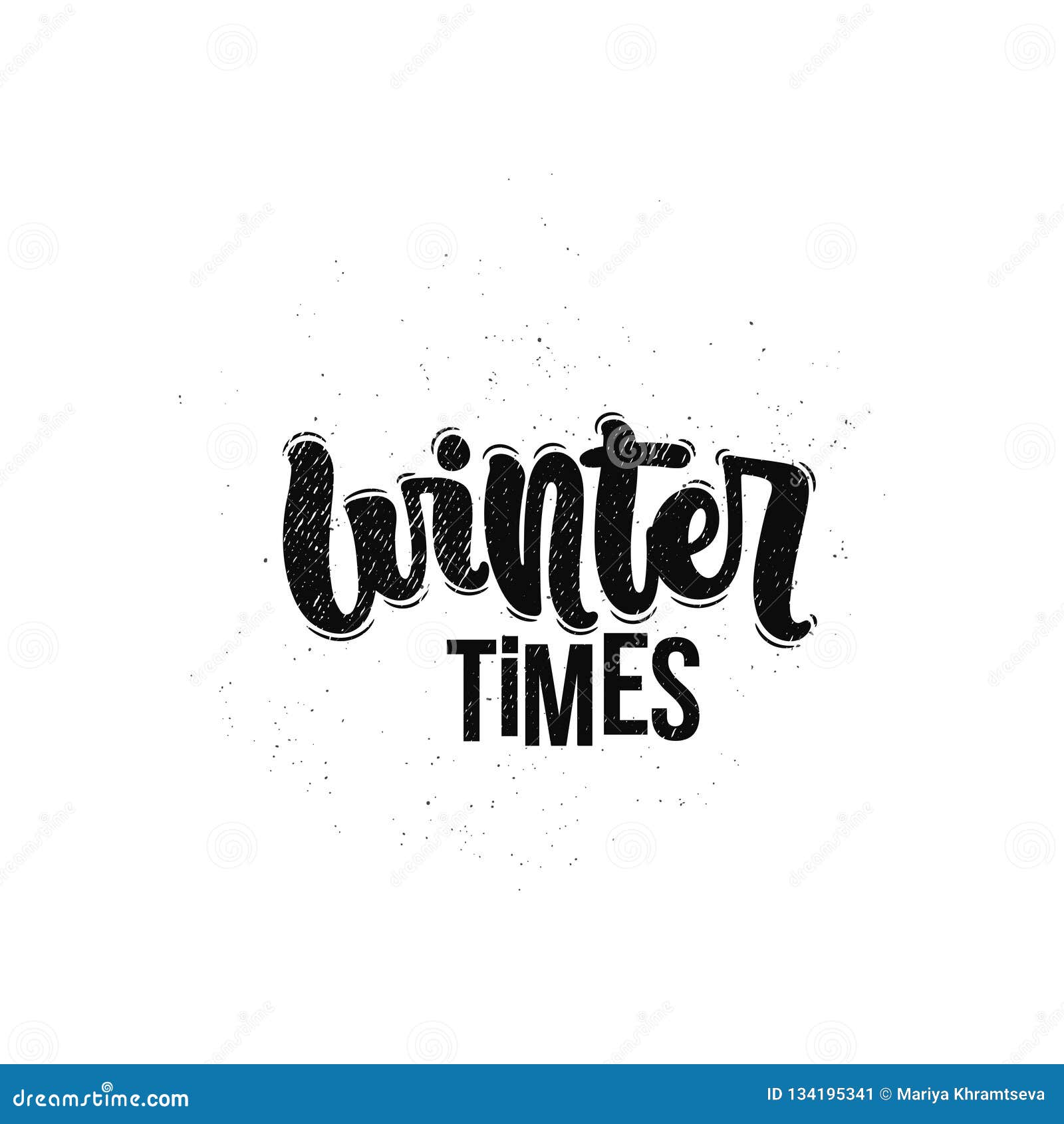 Letras de invierno ilustración del vector. Ilustración de escritura ...