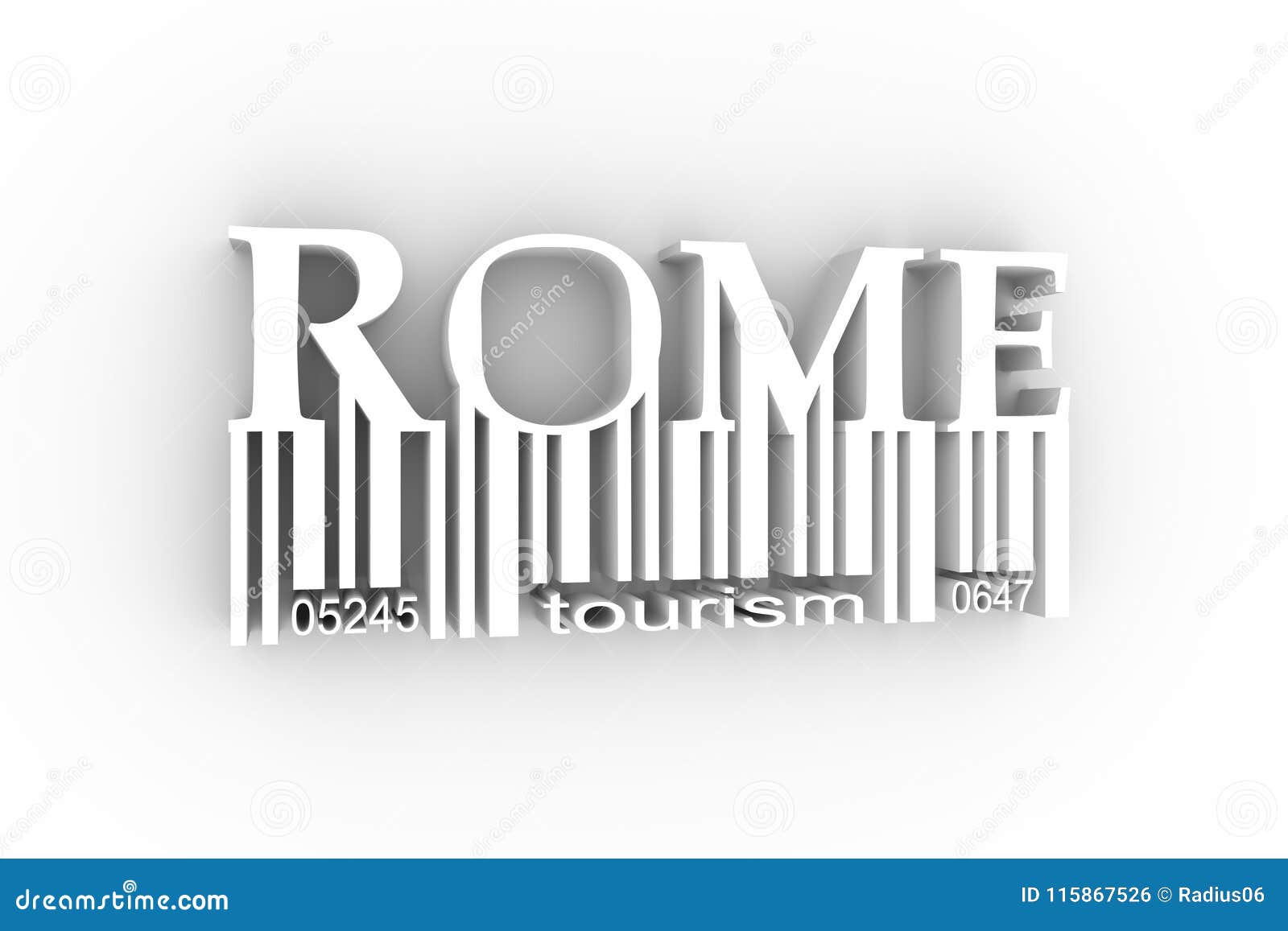 Letras De La Ciudad De Roma Stock de ilustración - Ilustración de ...
