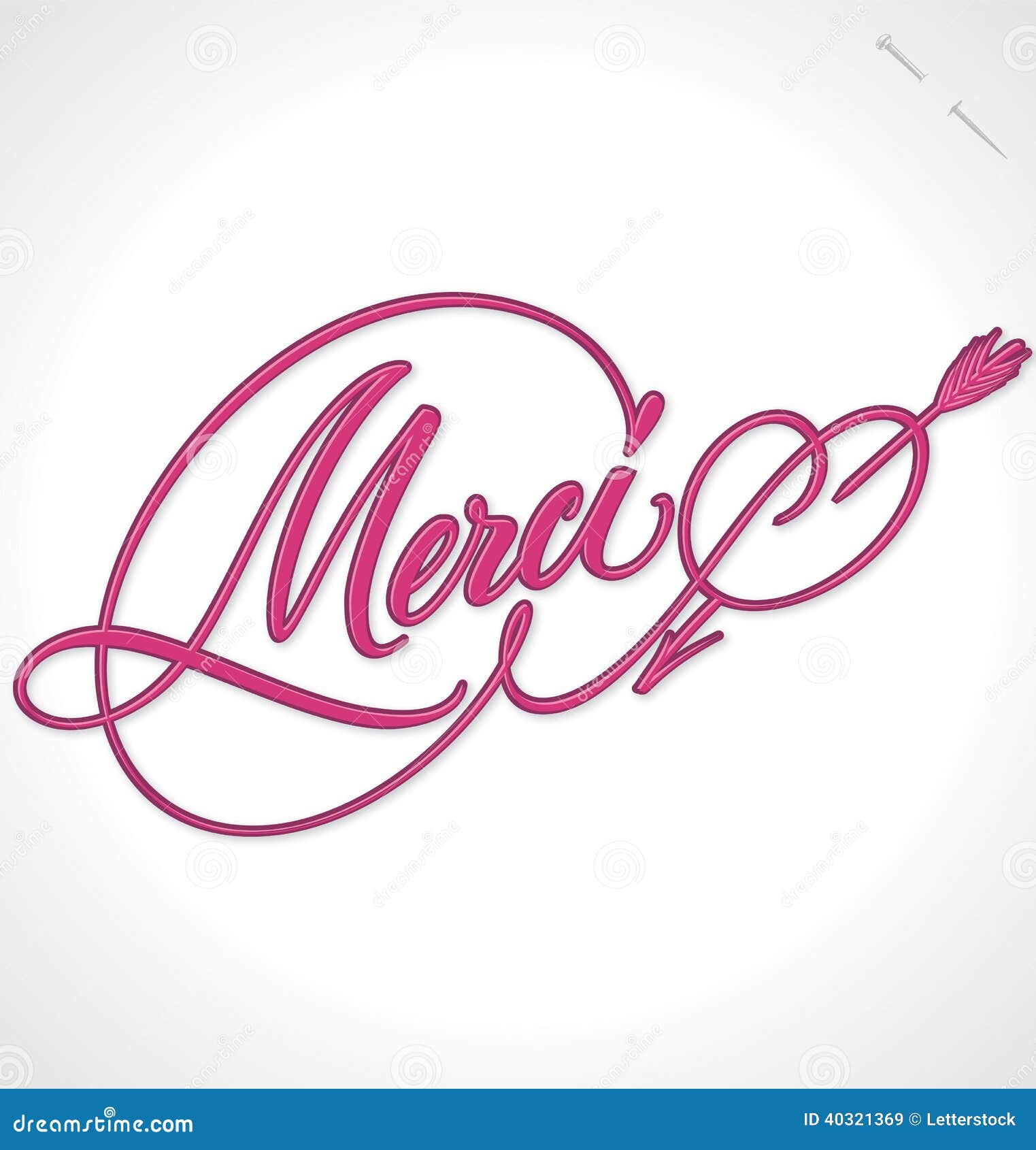 Letras De La Mano De MERCI (vector) Ilustración del Vector ...