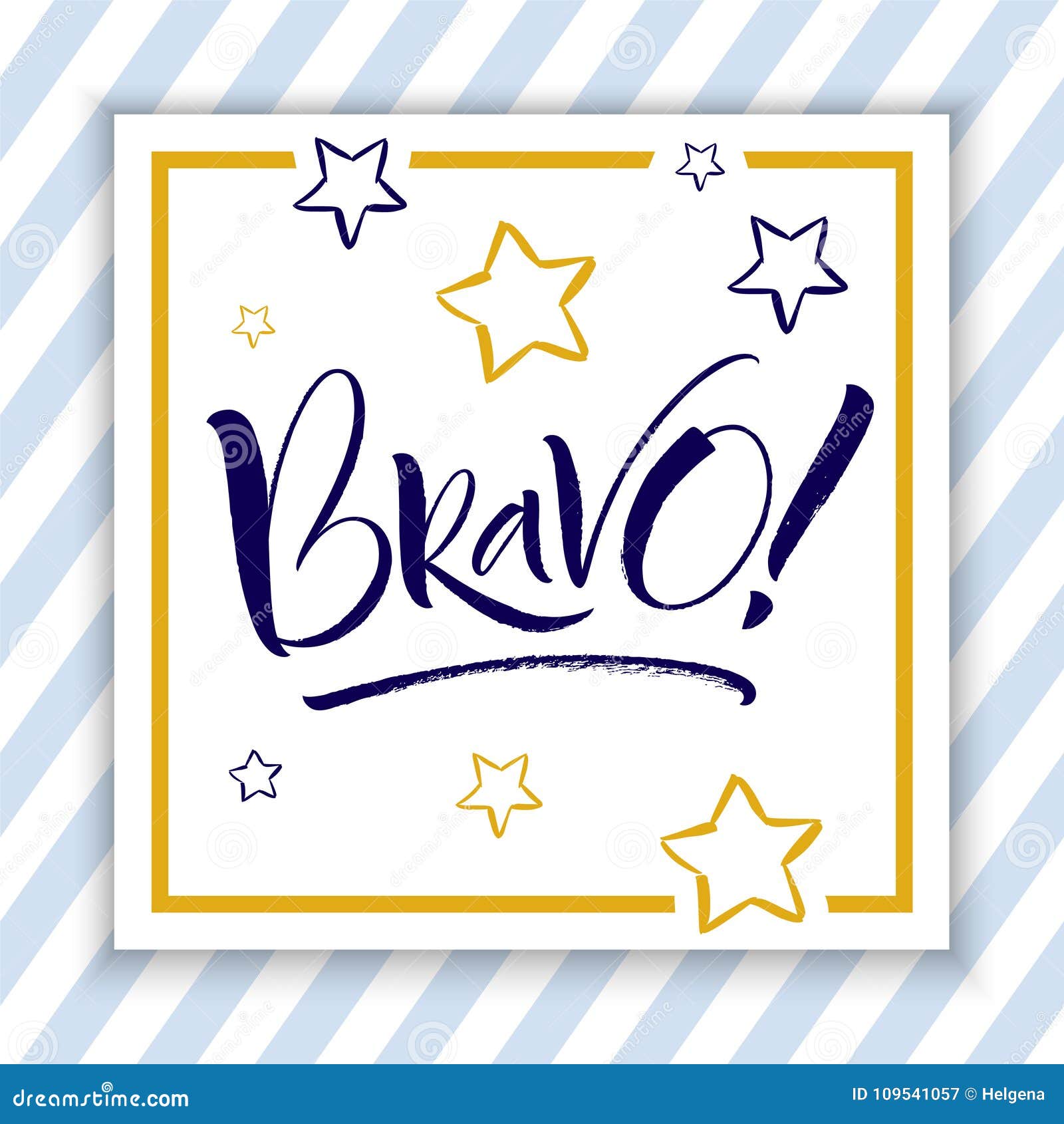 Letras De La Mano Del Bravo Ilustración del Vector - Ilustración de ...