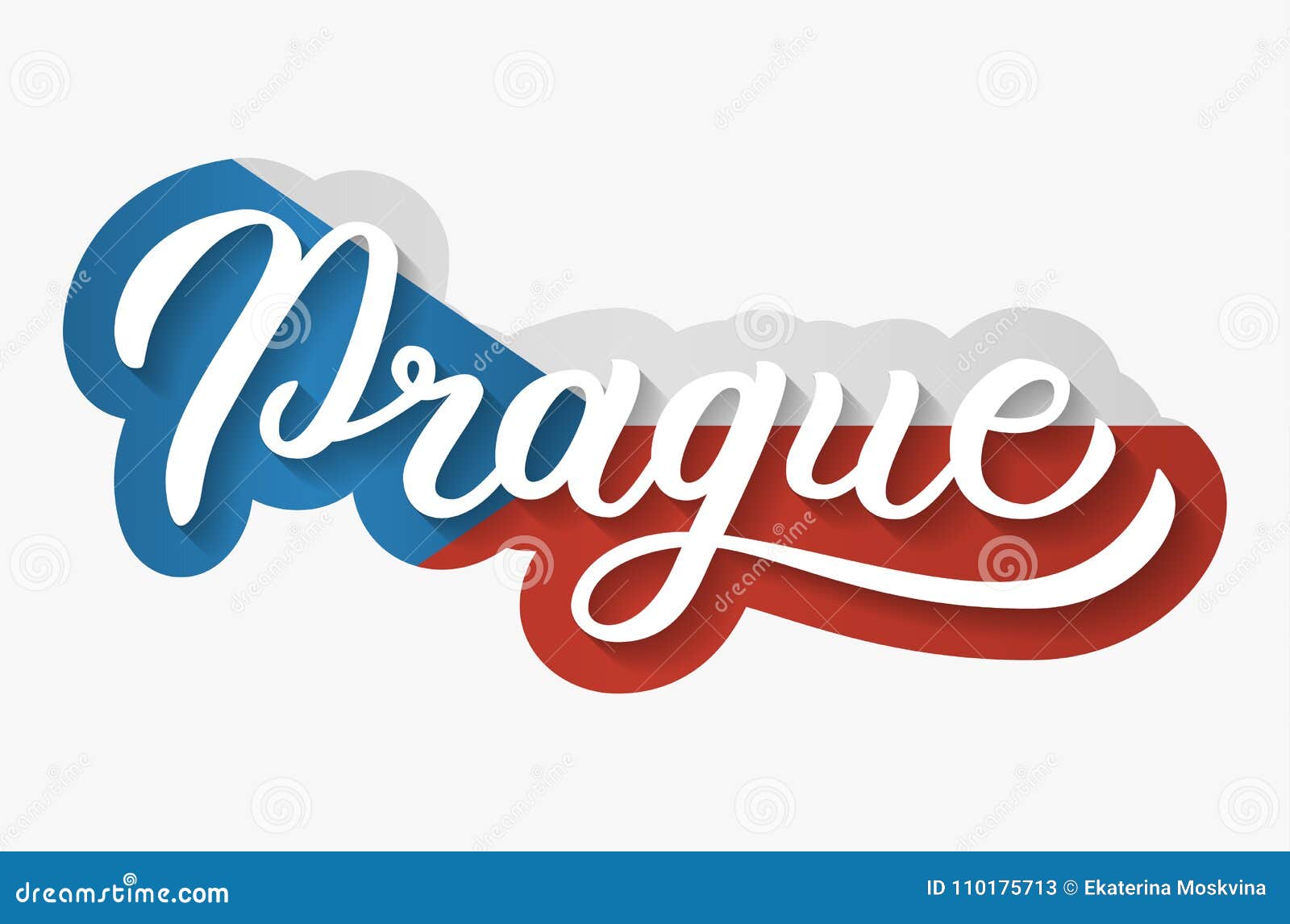 Letras de la mano de Praga ilustración del vector. Ilustración de taza ...