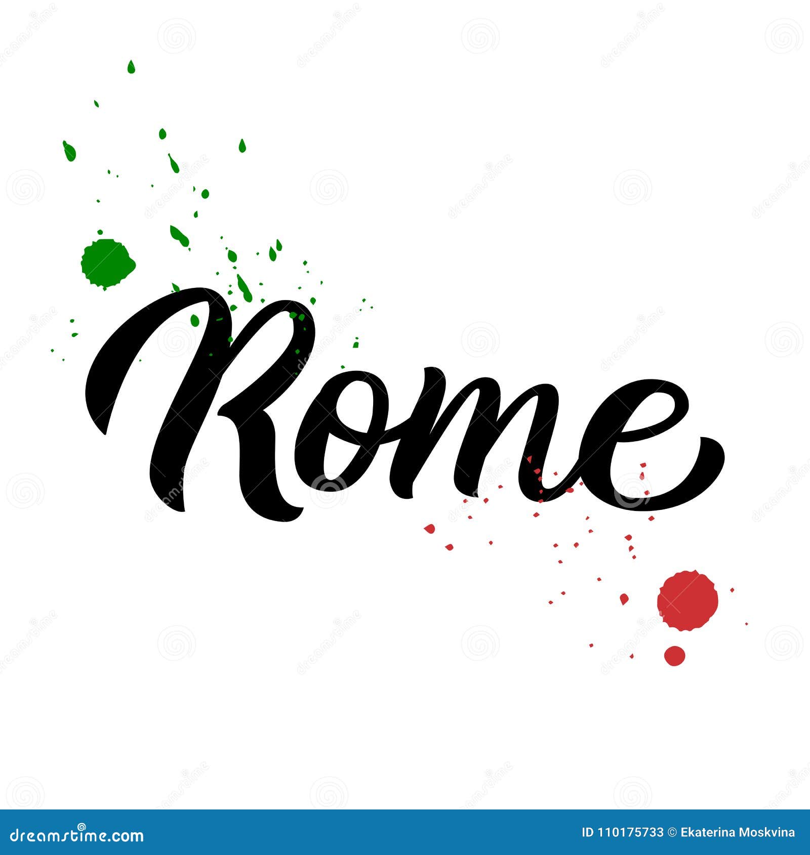 Letras de la mano de Roma ilustración del vector. Ilustración de ...