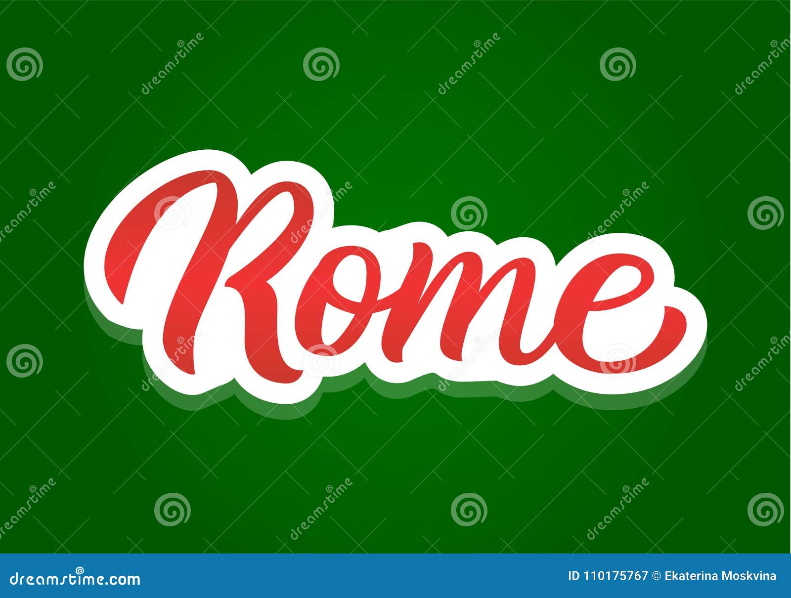 Letras de la mano de Roma ilustración del vector. Ilustración de roma ...