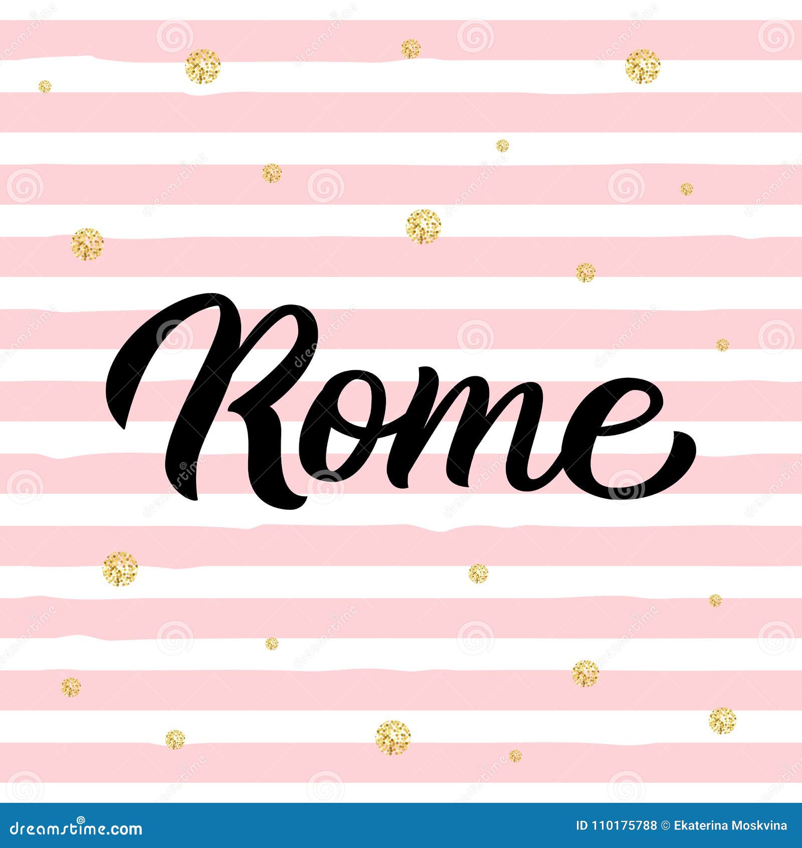 Letras de la mano de Roma ilustración del vector. Ilustración de ...