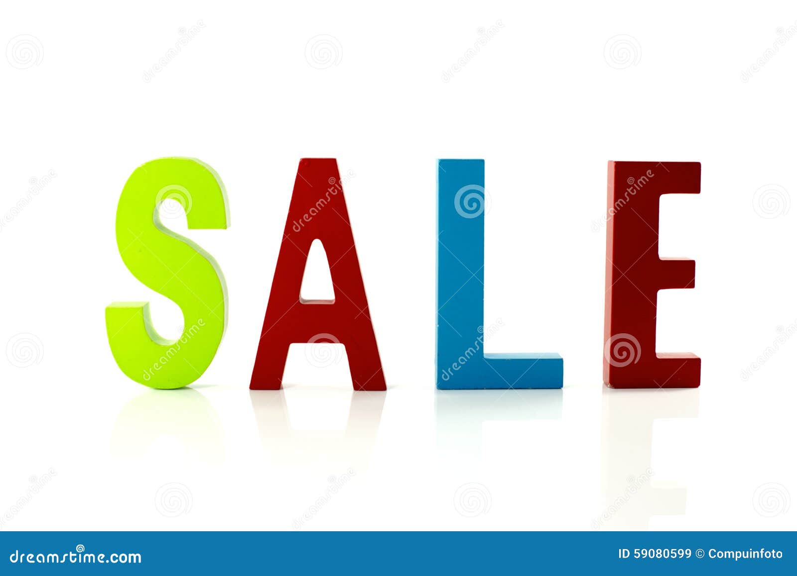 Letras de la venta imagen de archivo. Imagen de verde - 59080599