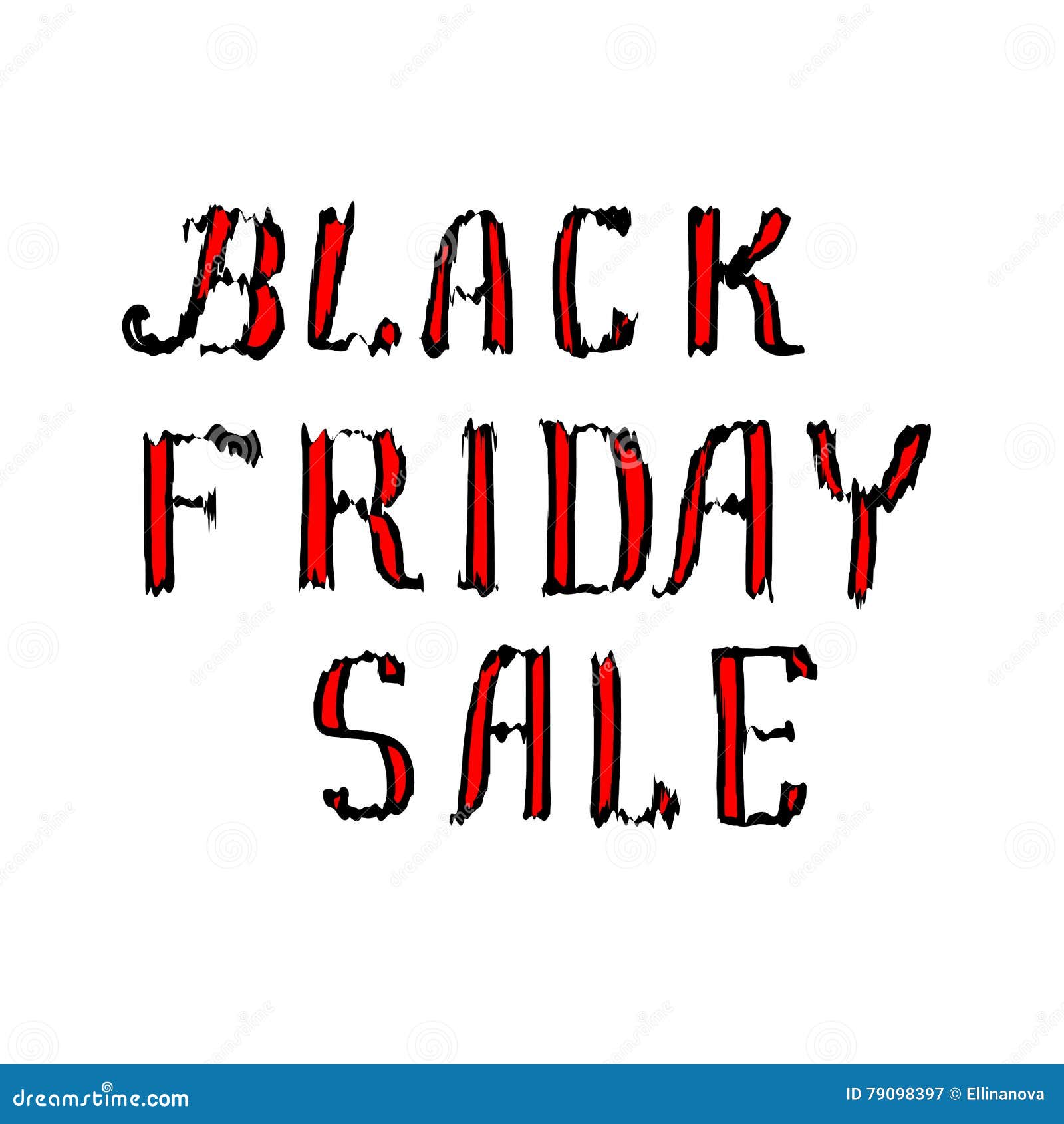 Letras De La Venta De Black Friday Ilustración del Vector - Ilustración ...