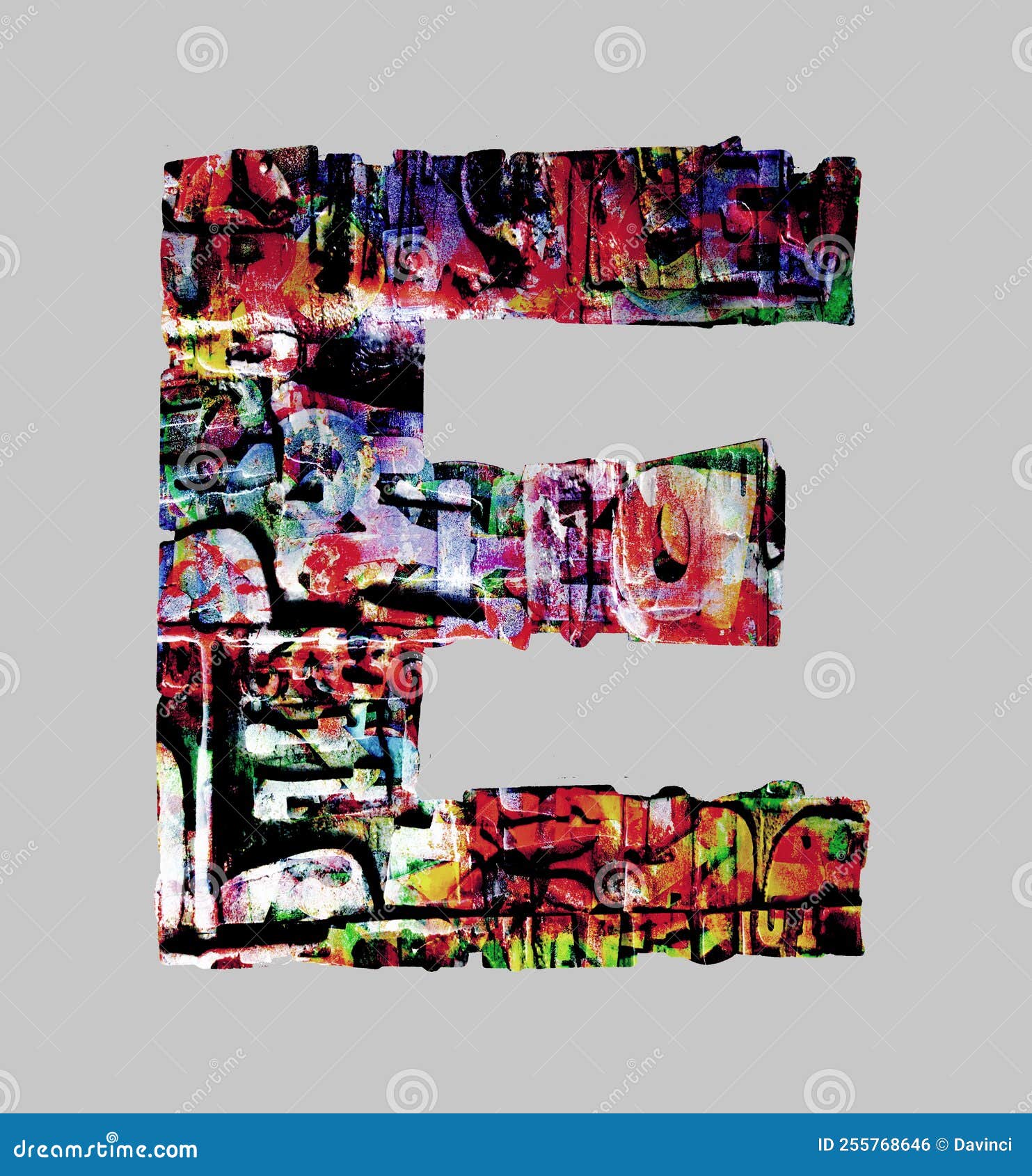 Letras de madera e stock de ilustración. Ilustración de carta - 255768646