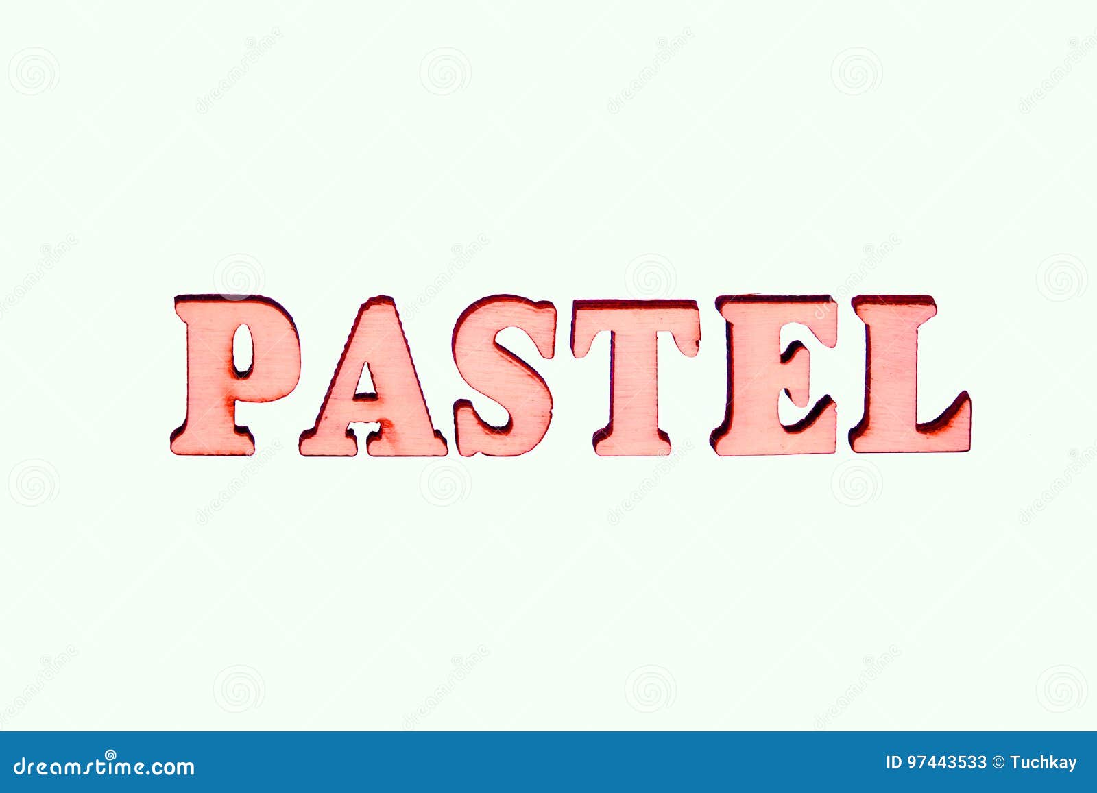 Letras De Madera En Colores Pastel Imagen de archivo - Imagen de ...