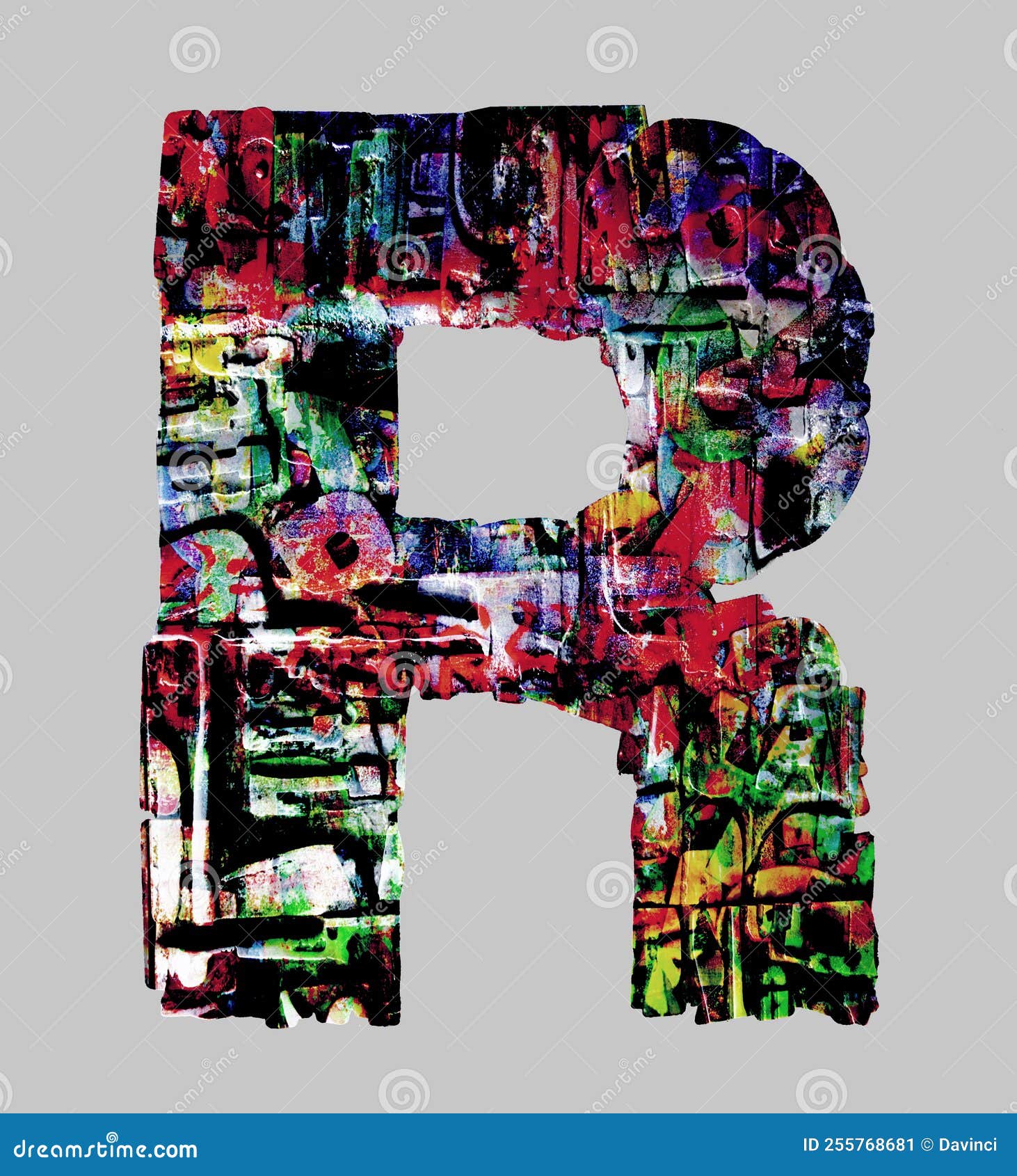 Letras de madera r stock de ilustración. Ilustración de manchado ...