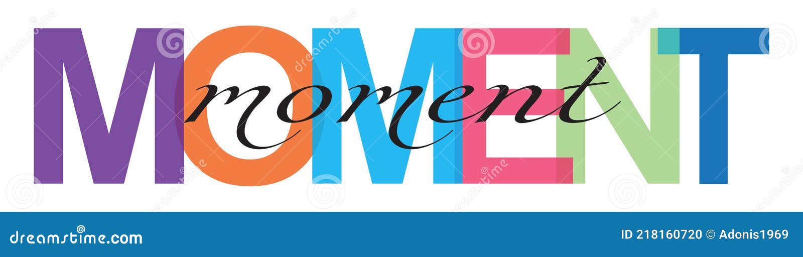 Letras de momento stock de ilustración. Ilustración de estilo - 218160720
