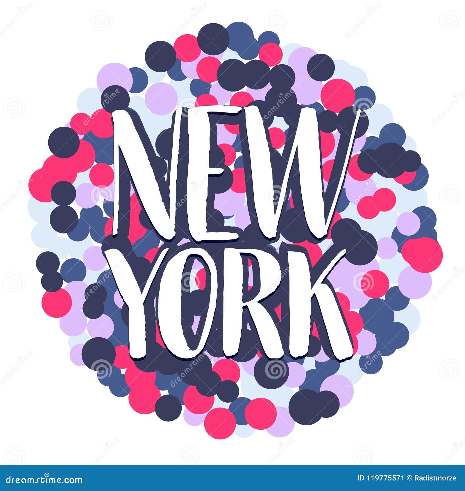 Letras de Nueva York ilustración del vector. Ilustración de concepto ...