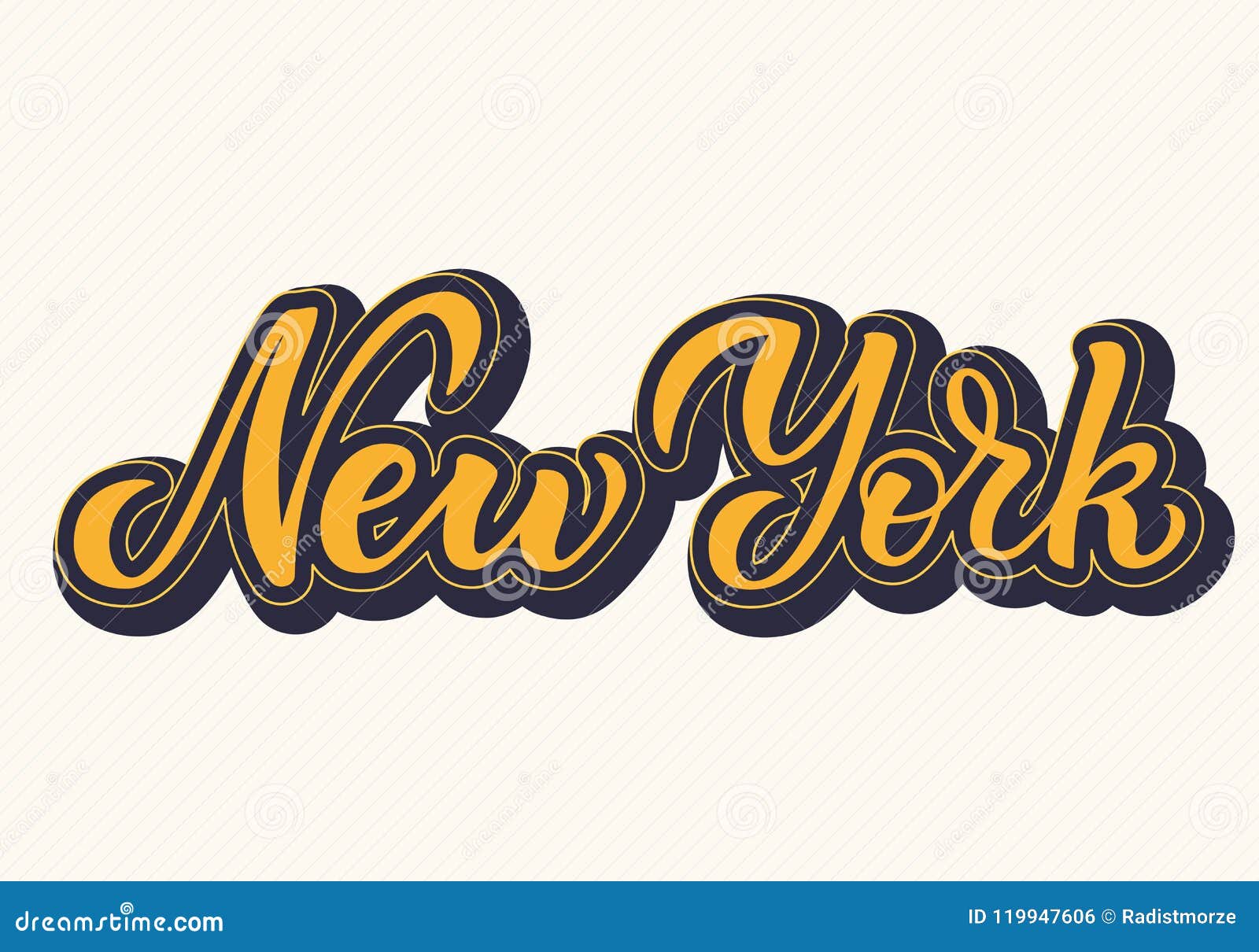 Letras de Nueva York ilustración del vector. Ilustración de vector ...