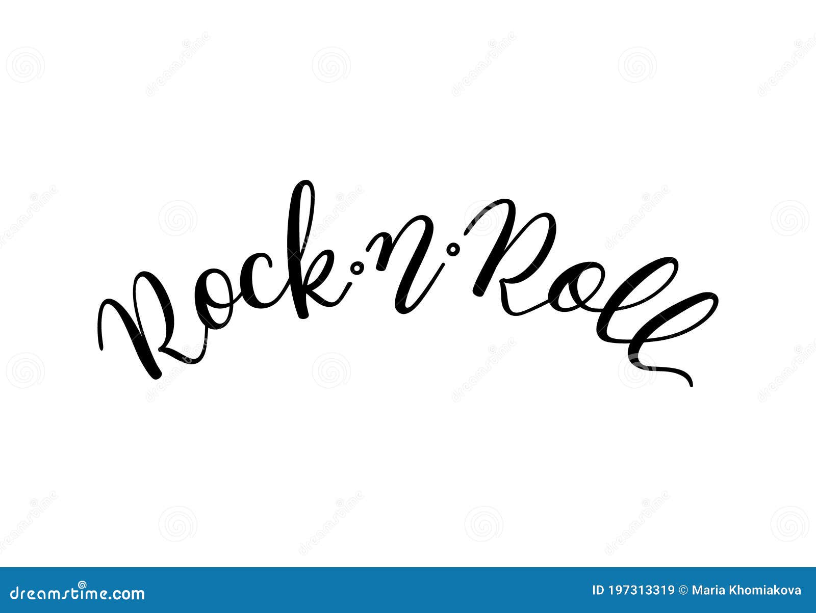 Letras de roca y rollo stock de ilustración. Ilustración de postal ...