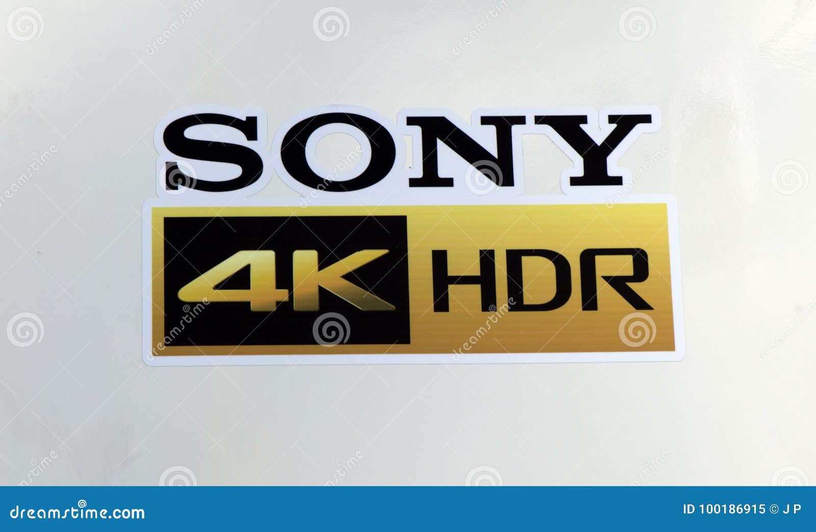 Letras de Sony 4k HDR imagem editorial. Imagem de ultra - 100186915