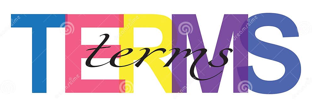 Letras de termos ilustração stock. Ilustração de mensagem - 218226399