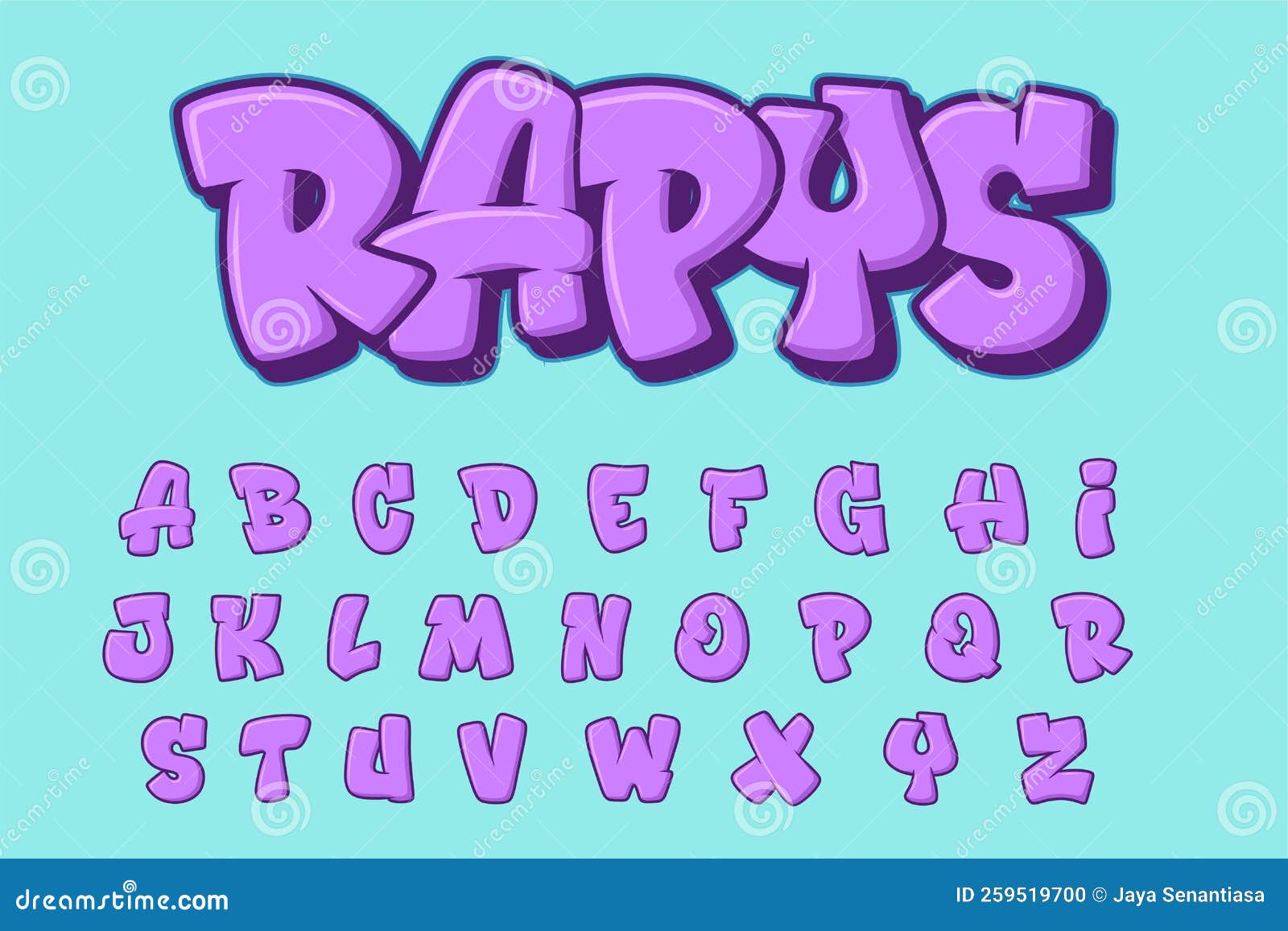 Letras De Vector De Texto Del Alfabeto Pop Ilustración del Vector ...