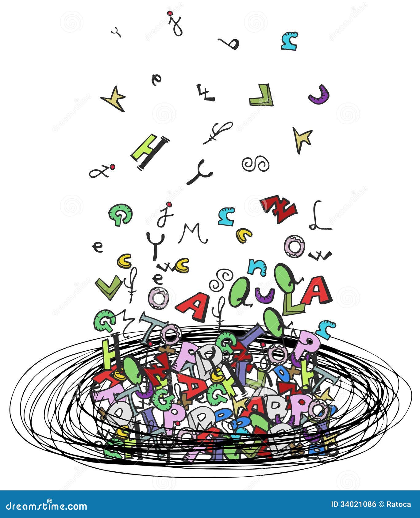 Letras de Whirlpool ilustración del vector. Ilustración de tornado ...